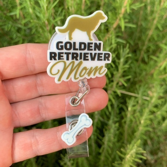 Hand Crafted | Accessories | Golden Retriever Mama Badge Holder | Poshmark